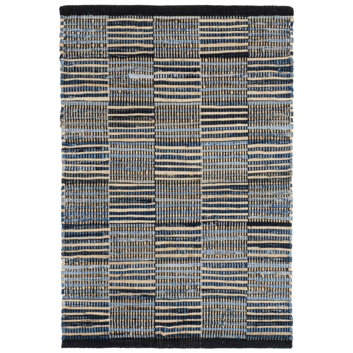 Denim Rag Gridwork Area Rug – The Rug District